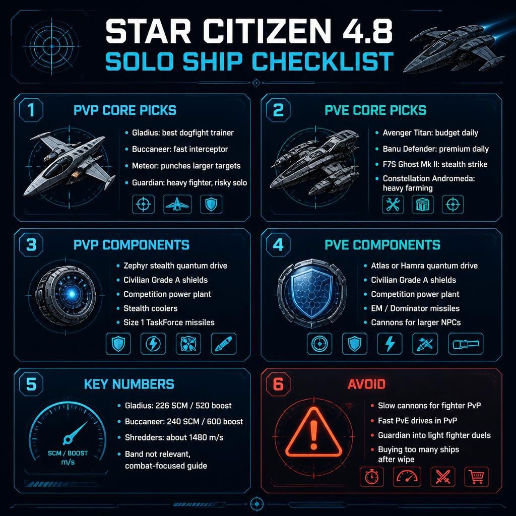 Star Citizen 4.8 Solo Ship Guide: Best Purchasable PvP & PvE Ships ...
