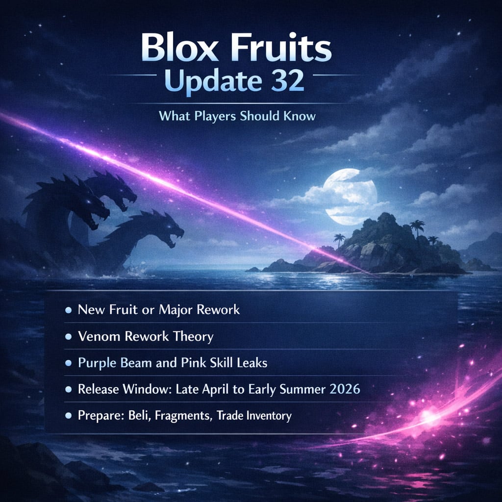 Blox Fruits Update 32 Guide: Release Date, New Fruit, and Venom Rework ...