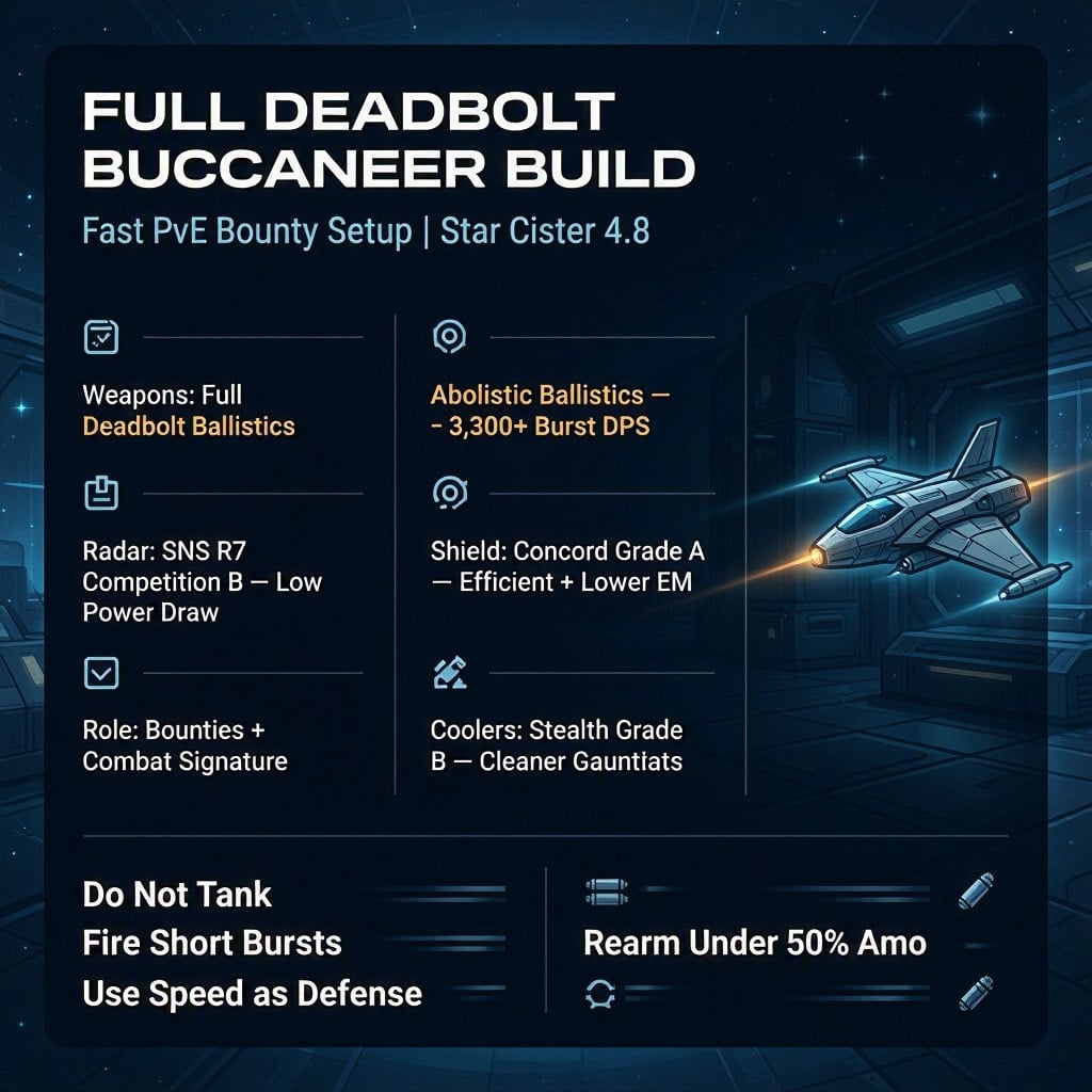 Star Citizen 4.8 Buccaneer Build Guide: Cheap Full Deadbolt Loadout for ...