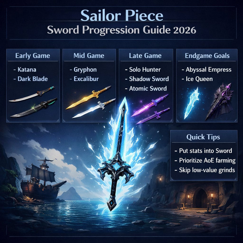 Sailor Piece Sword Progression Guide: Best Swords to Get From Early ...