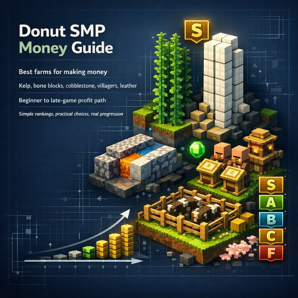 Donut SMP Best Money Farming Tier List 2026: Easy Profit Methods