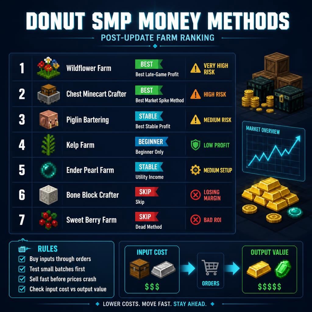 Donut SMP Money Methods After the Update: Best Farms That Still Work