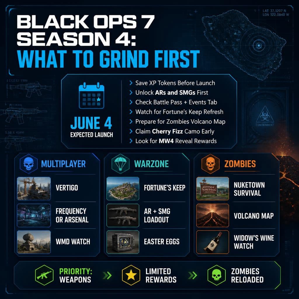 Black Ops 7 Season 4 Release Date, Maps, Weapons, Zombies, Warzone, and ...