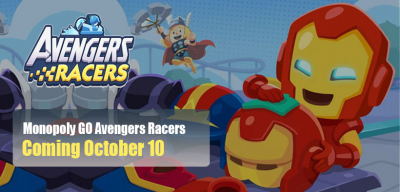 Monopoly GO Avengers Racers Partner Event Coming October 10 in Marvel ...