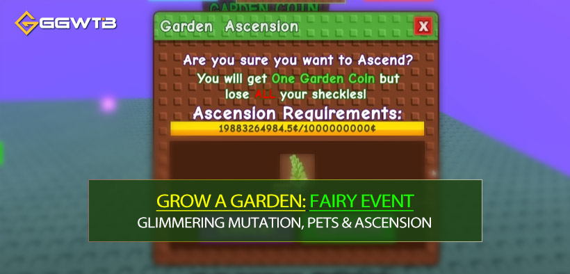 Grow a Garden Fairy Update: Fountain Power, Glimmering Mutation, Pets ...