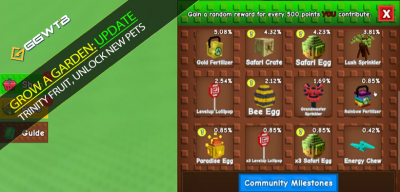 Grow a Garden Safari Harvest Update: Master Trinity Fruit, Unlock New ...