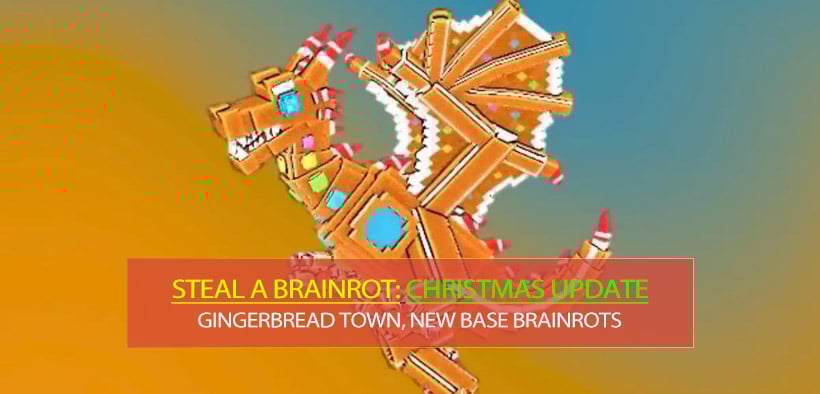 Steal a Brainrot Gingerbread Town, New Base Brainrots, Money Reindeer ...