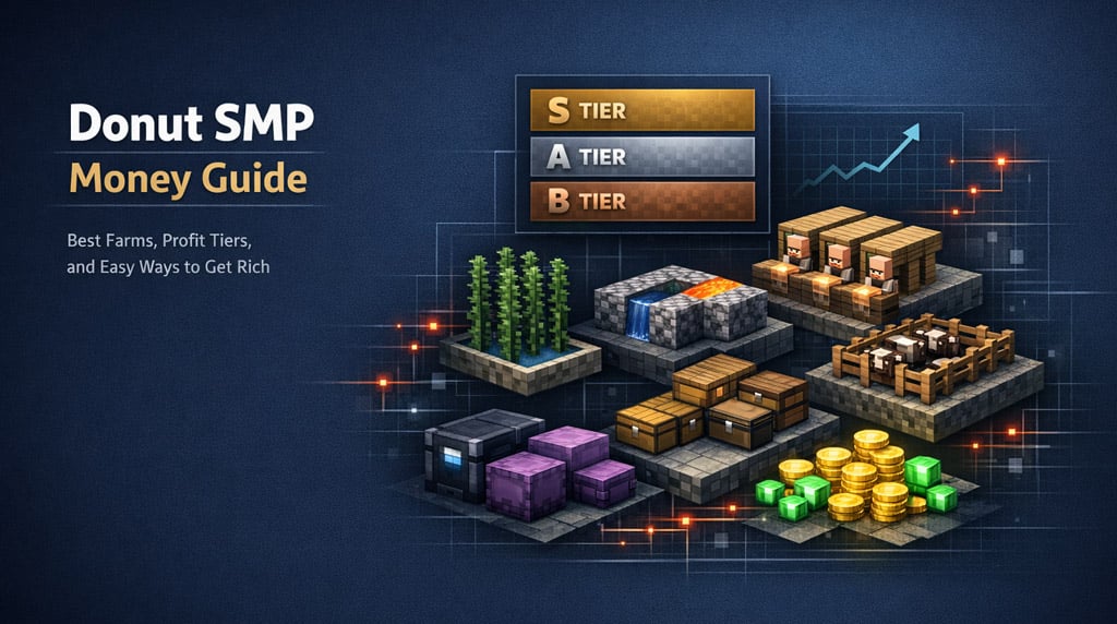 Donut SMP Best Money Farming Tier List 2026: Easy Profit Methods