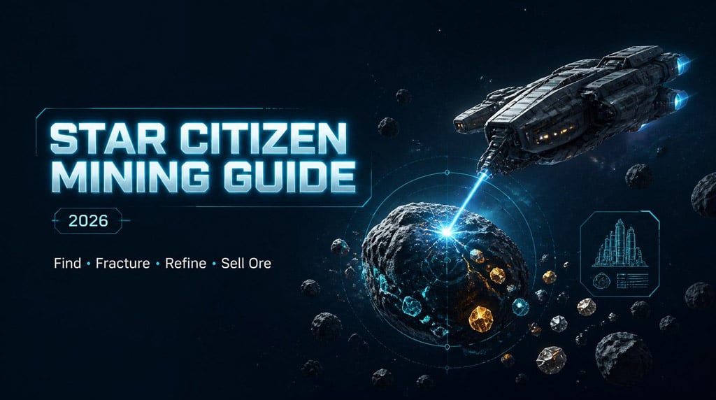 Star Citizen Mining Guide 2026: Find, Fracture, Refine, and Sell Ore Fast