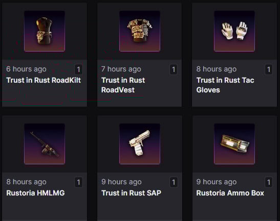 Buy Rust Twitch Drops, Get Rust Items & Skins Instant